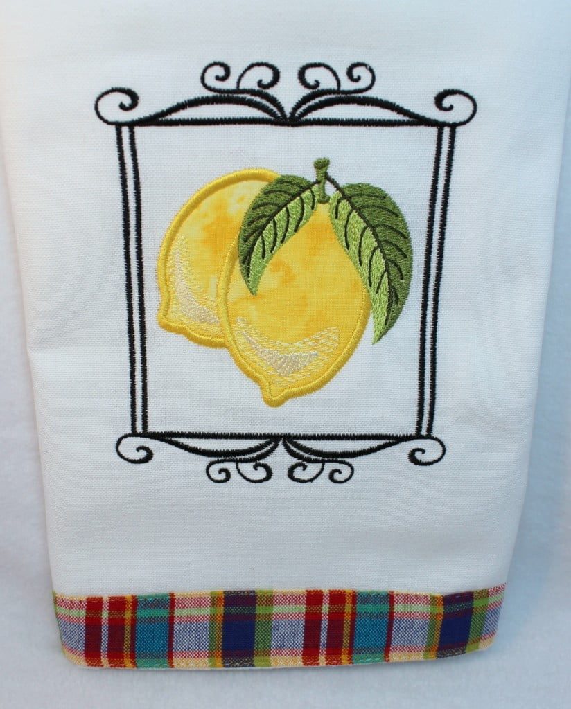 Framed Applique Fruits · Oma’s Place Machine Embroidery Designs