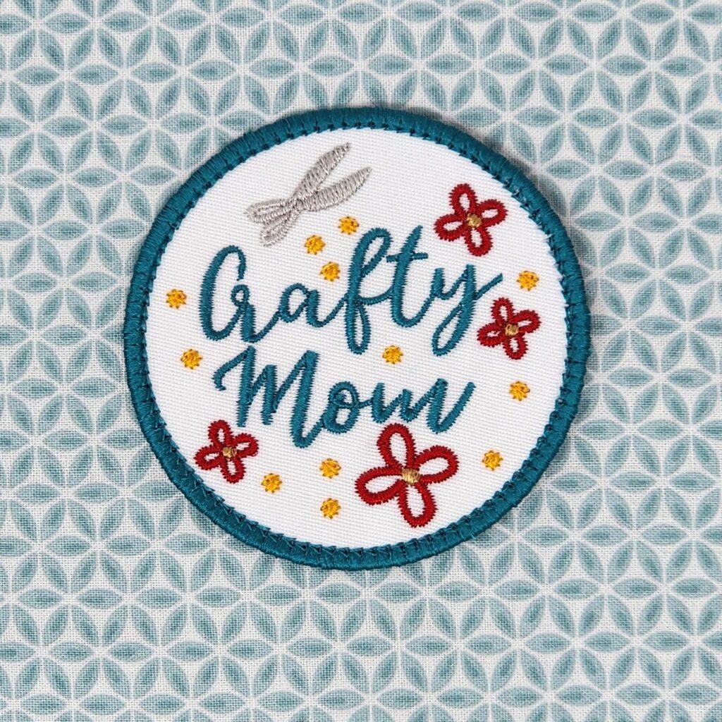 Crafty Mom Patch · Oma’s Place Machine Embroidery Designs