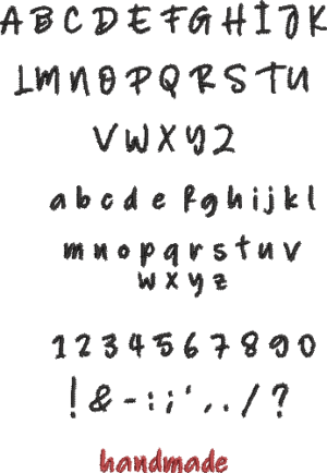 Tiny Handmade Font · Oma’s Place Machine Embroidery Designs