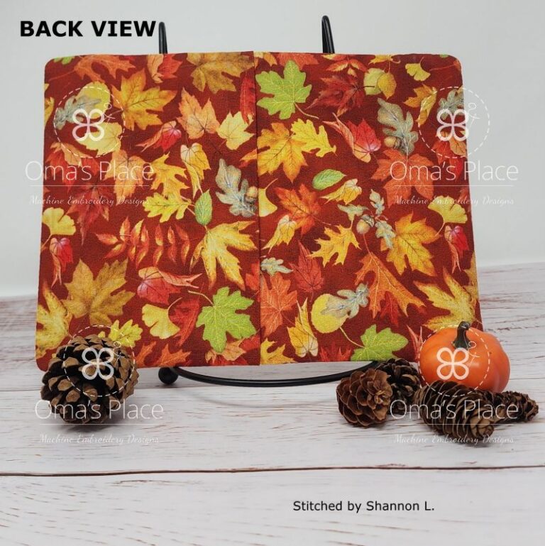 Fabulous Fall Mug Rug - Two Sizes! · Oma’s Place Machine Embroidery Designs