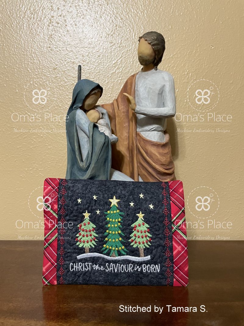 Christ the Savior Mug Rug (Two Sizes) · Oma’s Place Machine Embroidery ...