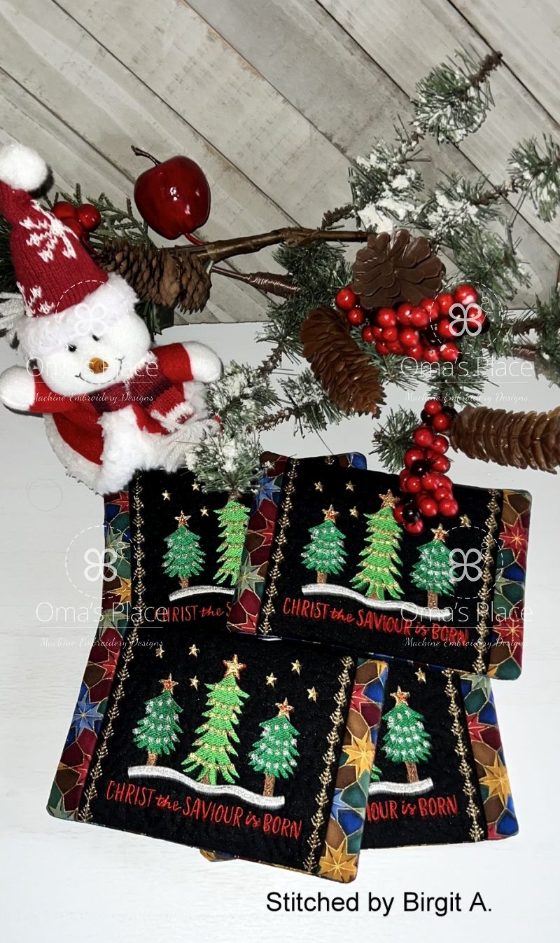 Christ the Savior Mug Rug (Two Sizes) · Oma’s Place Machine Embroidery ...