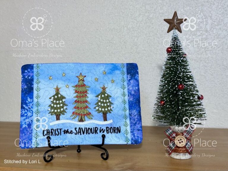 Christ the Savior Mug Rug (Two Sizes) · Oma’s Place Machine Embroidery ...