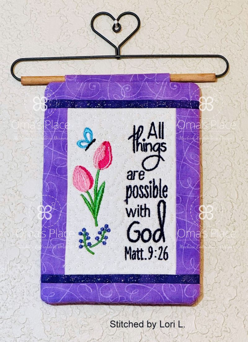 All Things Mini Flag (5×7) · Oma’s Place Machine Embroidery Designs