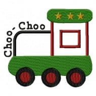 Applique Train · Oma’s Place Machine Embroidery Designs