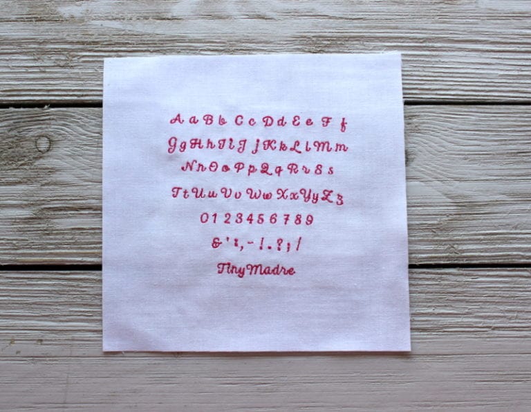 Ten Tiny Fonts Collection · Oma’s Place Machine Embroidery Designs