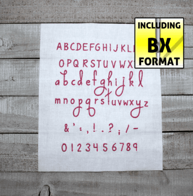 Ways to Say Goodbye Font .40″ (BX) · Oma’s Place Machine Embroidery Designs