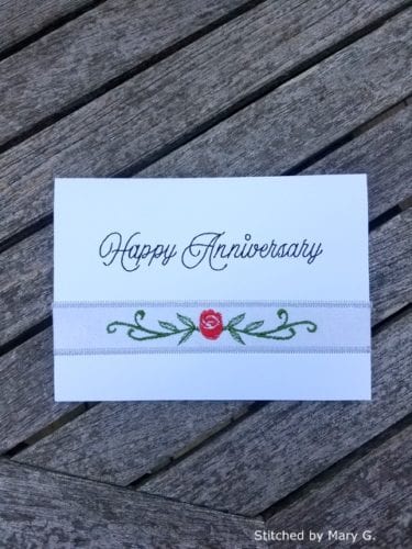 ITH Anniversary Card for 5×7 Hoops · Oma’s Place Machine Embroidery Designs