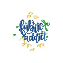 Fabric Addict Single (3 sizes!) · Oma’s Place Machine Embroidery Designs