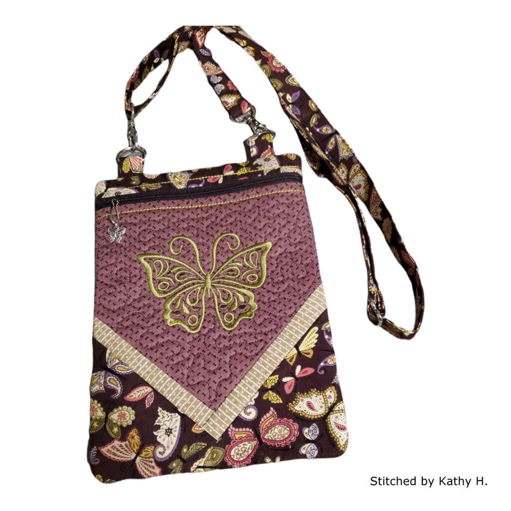 Butterfly Crossbody Bag (8×12) · Oma’s Place Machine Embroidery Designs