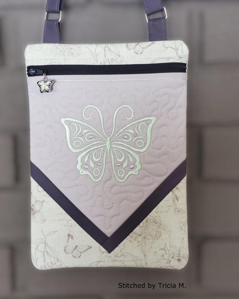 Butterfly Crossbody Bag (8×12) · Oma’s Place Machine Embroidery Designs