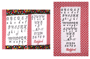 Lady Bird Font Combo · Oma’s Place Machine Embroidery Designs