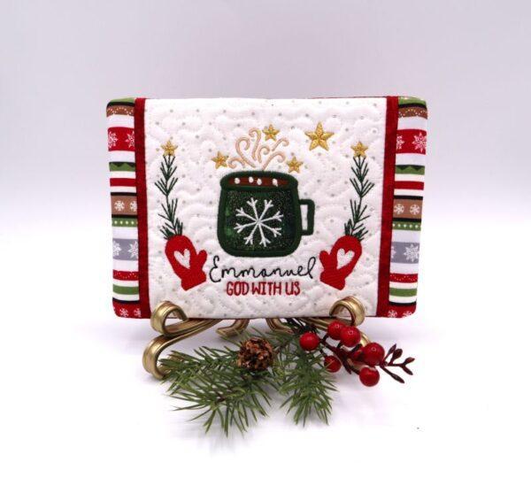 Inspirational Christmas Mug Rugs (5×7) · Oma’s Place Machine Embroidery ...