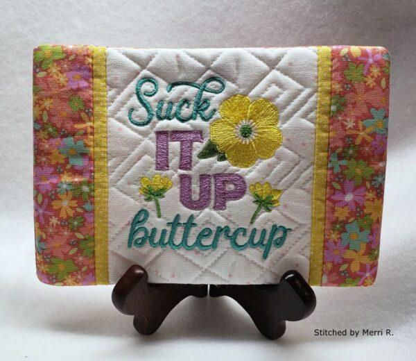 Buttercup Mug Rug ITH · Oma’s Place Machine Embroidery Designs