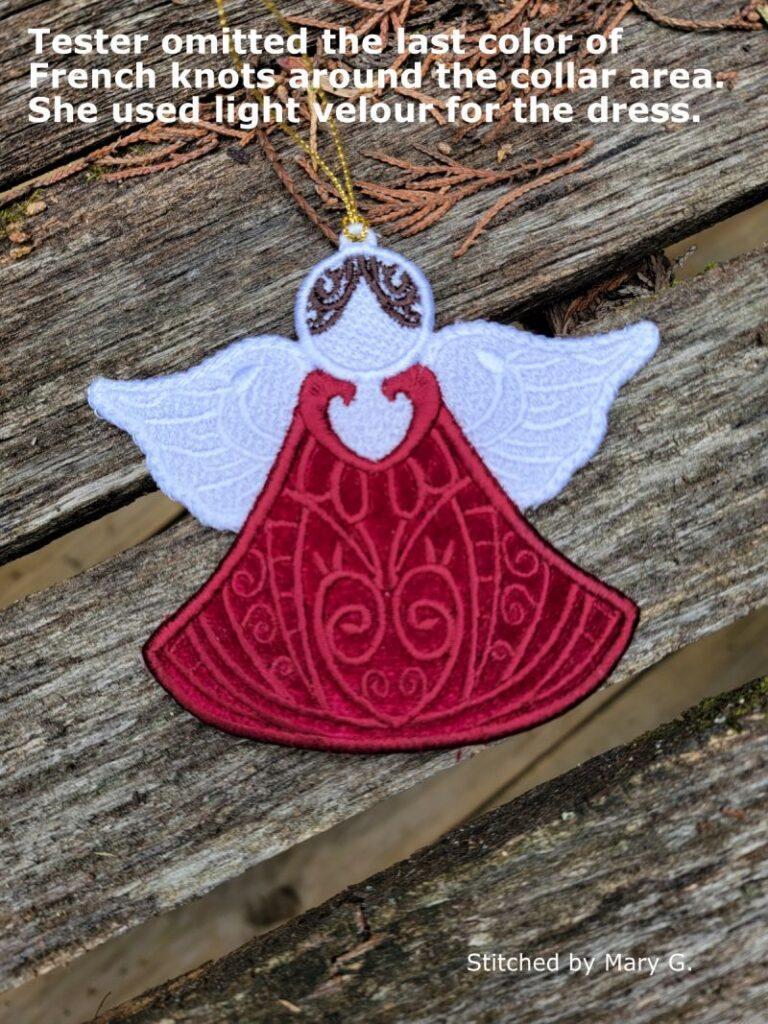 Freestanding Angel Ornaments (5×7) · Oma’s Place Machine Embroidery Designs