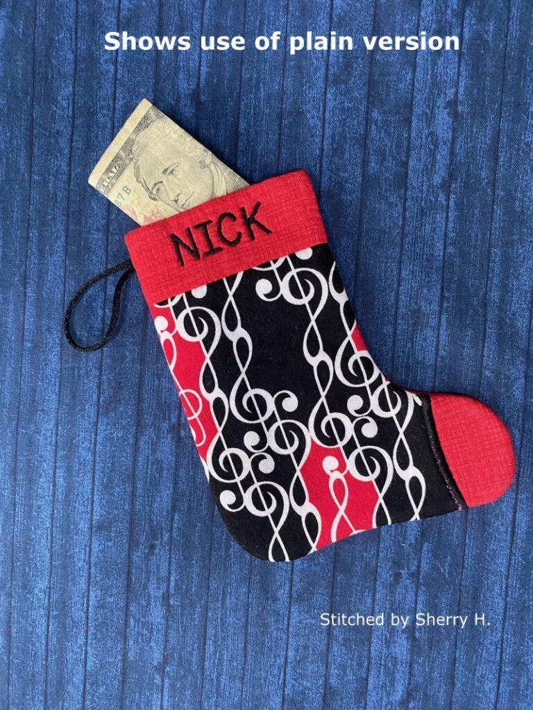 Cross Stitch Stockings (5×7) · Oma’s Place Machine Embroidery Designs