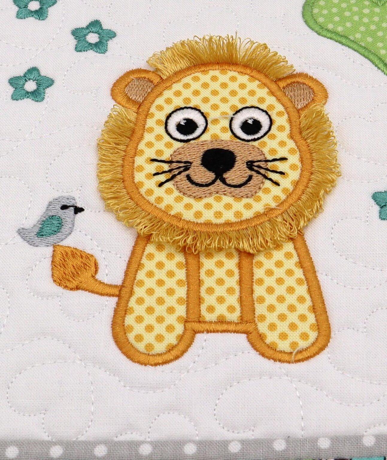 Lion Applique (4×4) · Oma’s Place Machine Embroidery Designs
