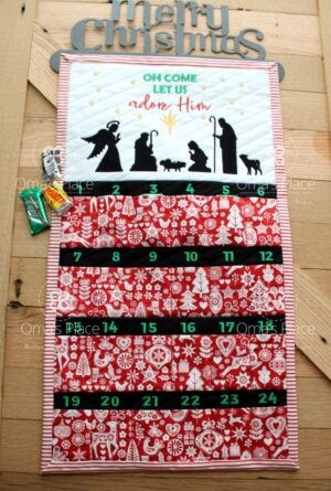 Advent Calendar (8×12) · Oma’s Place Machine Embroidery Designs
