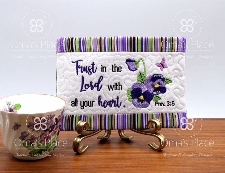 Farm Fresh Mug Rug Set · Oma’s Place Machine Embroidery Designs