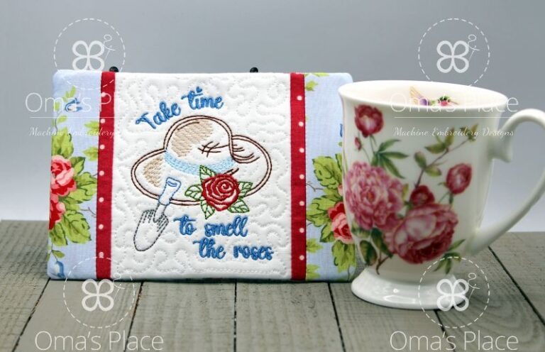 In The Hoop Mug Rugs for 5×7 hoops - Oma’s Place Embroidery